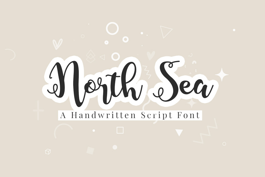 North Sea Handwritten Script Font | Creative Market