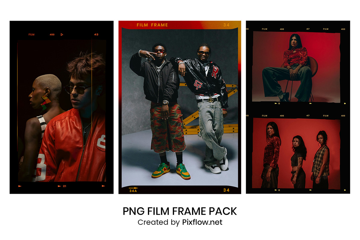 PNG Film Frame Pack, an Object Graphic by Pixflow