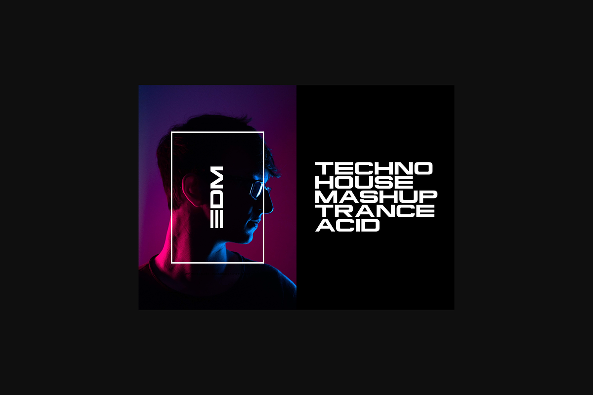 Moonlander - modern wide bold font