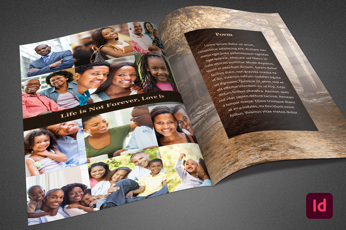 Homegoing Funeral Program Template, a Brochure Template by loswl