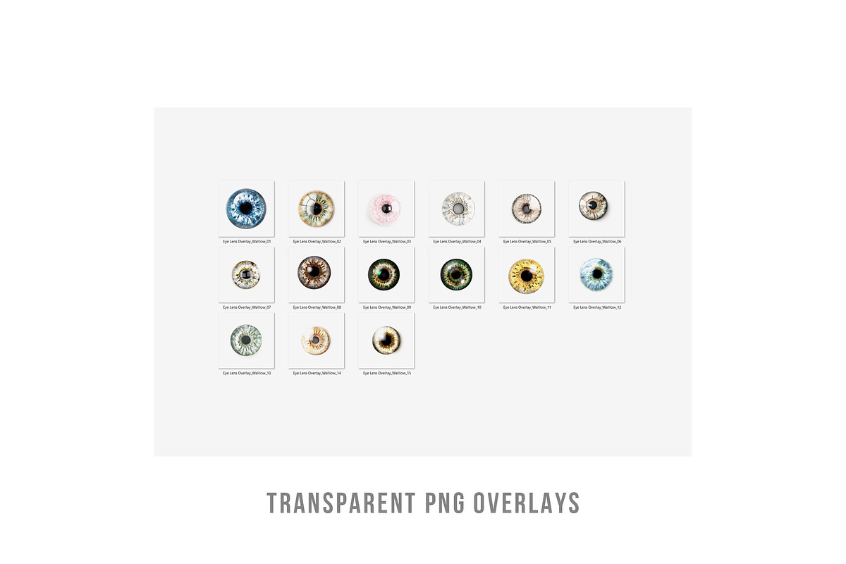Eye iris, eye color, png overlays, a Layer Style Add-On by Walllow ...