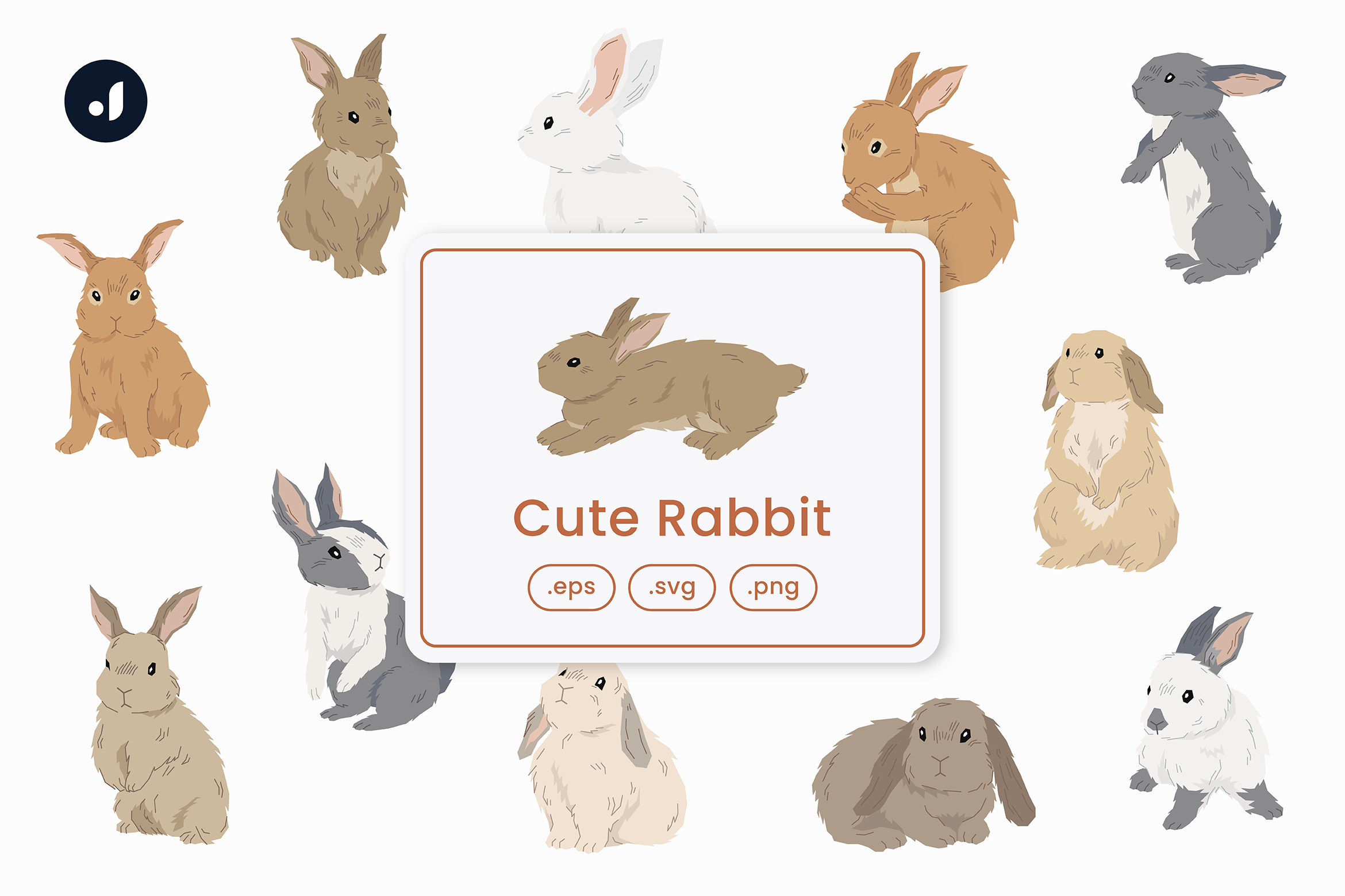 Cute Rabbit Illustration