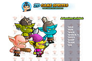 Orc's 2D Game sprites Set, an Illustration by DionArtworks