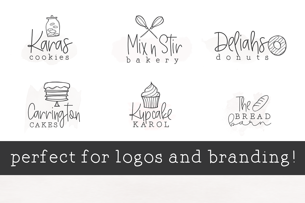 The Bakery - Serif and Doodle Font, a Serif Font by KA Designs