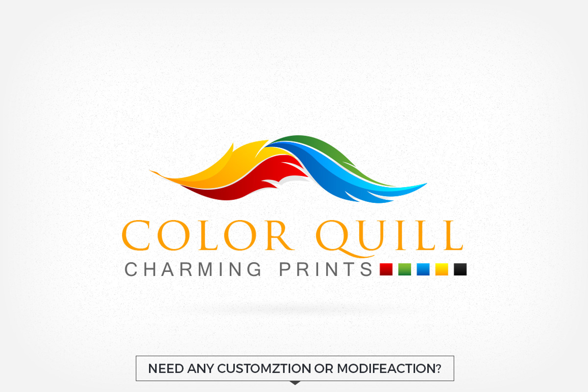 Color Quill - Charming Prints Logo, a Branding & Logo Template by Fida ...