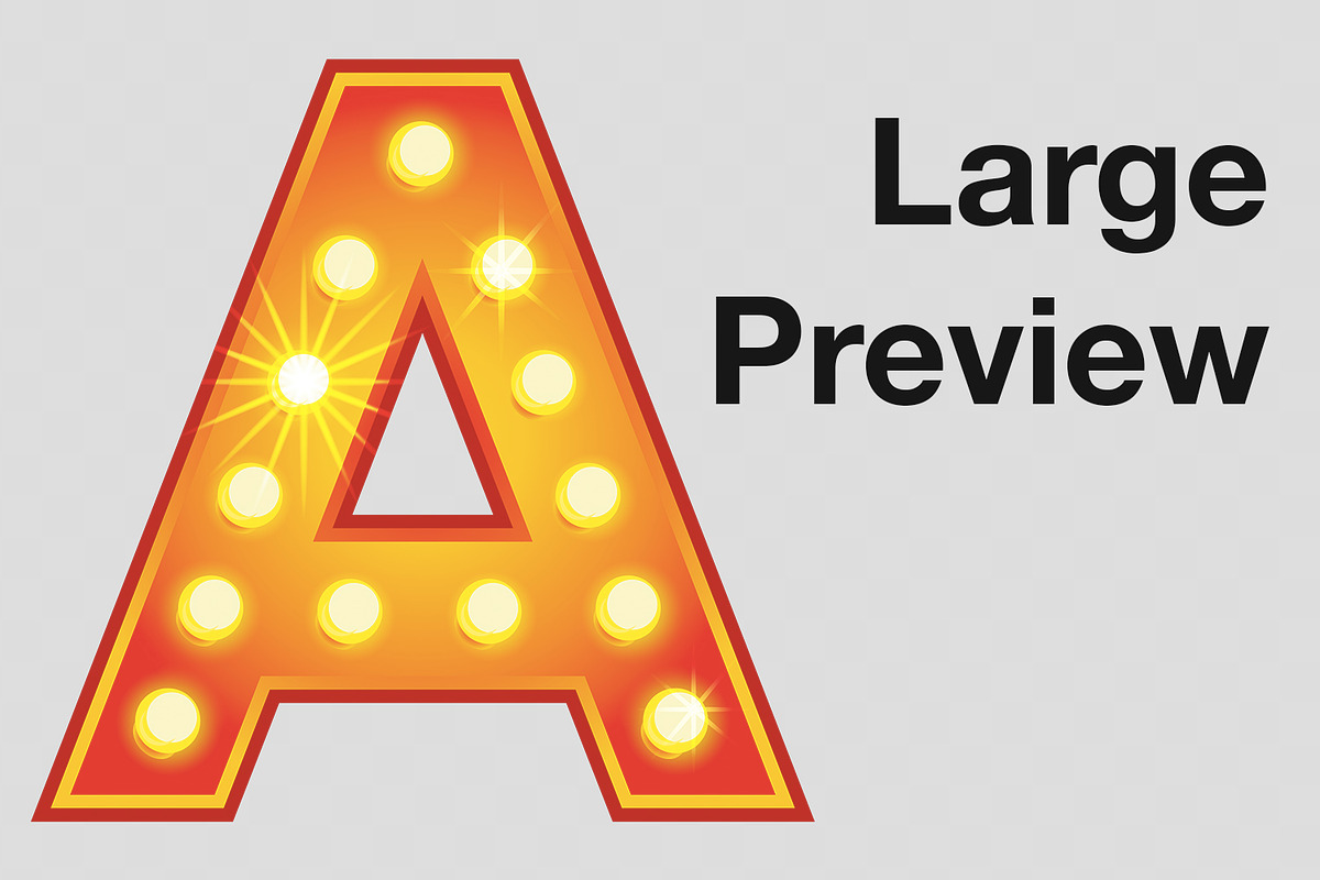 Bright retro alphabet font PNG EPS | Creative Market