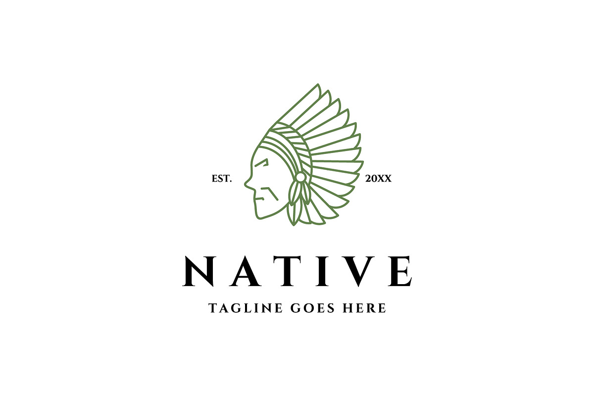native american indians logo, a Branding & Logo Template by ZHR ...