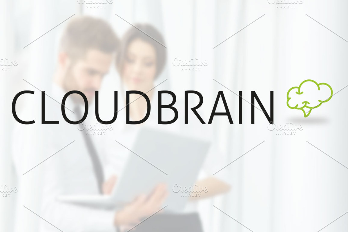 Cloud Brain Logo, a Branding & Logo Template by Luis Quesada Design