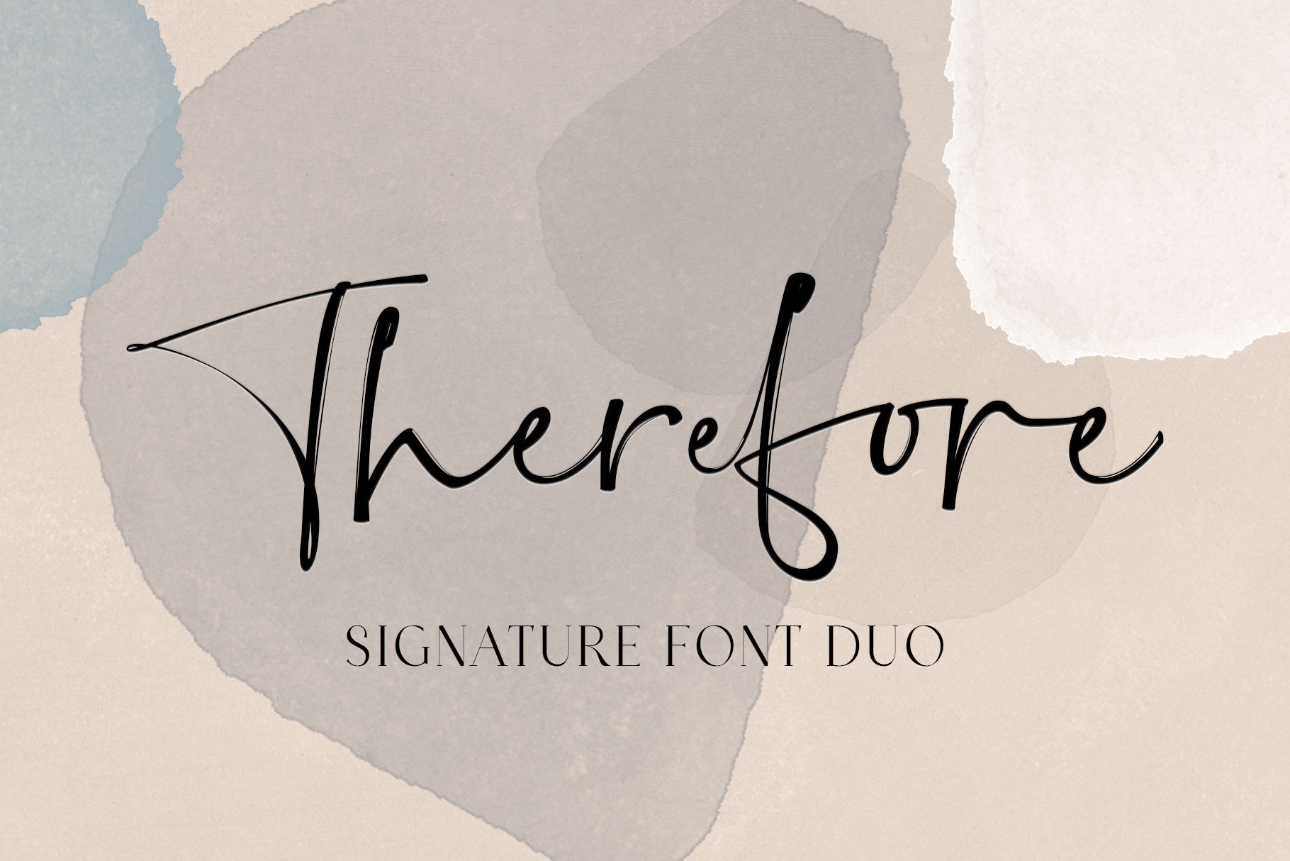 Therefore Signature Font Duo, a Script Font by Brenners