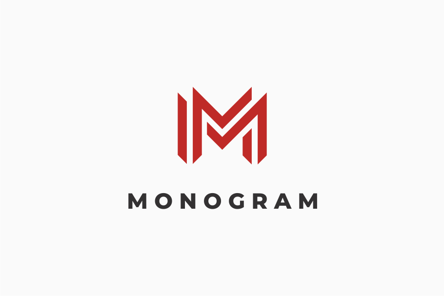Monogram Letter M logo design, a Branding & Logo Template by johnkent