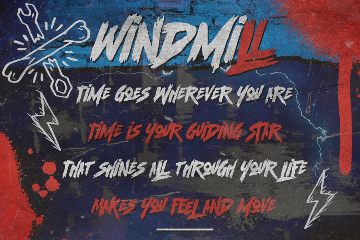 Scramble Storm is Horror brush Font