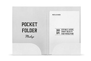 Pocket Folder Mockup with A4 paper, a Stationery Template by TIFFS