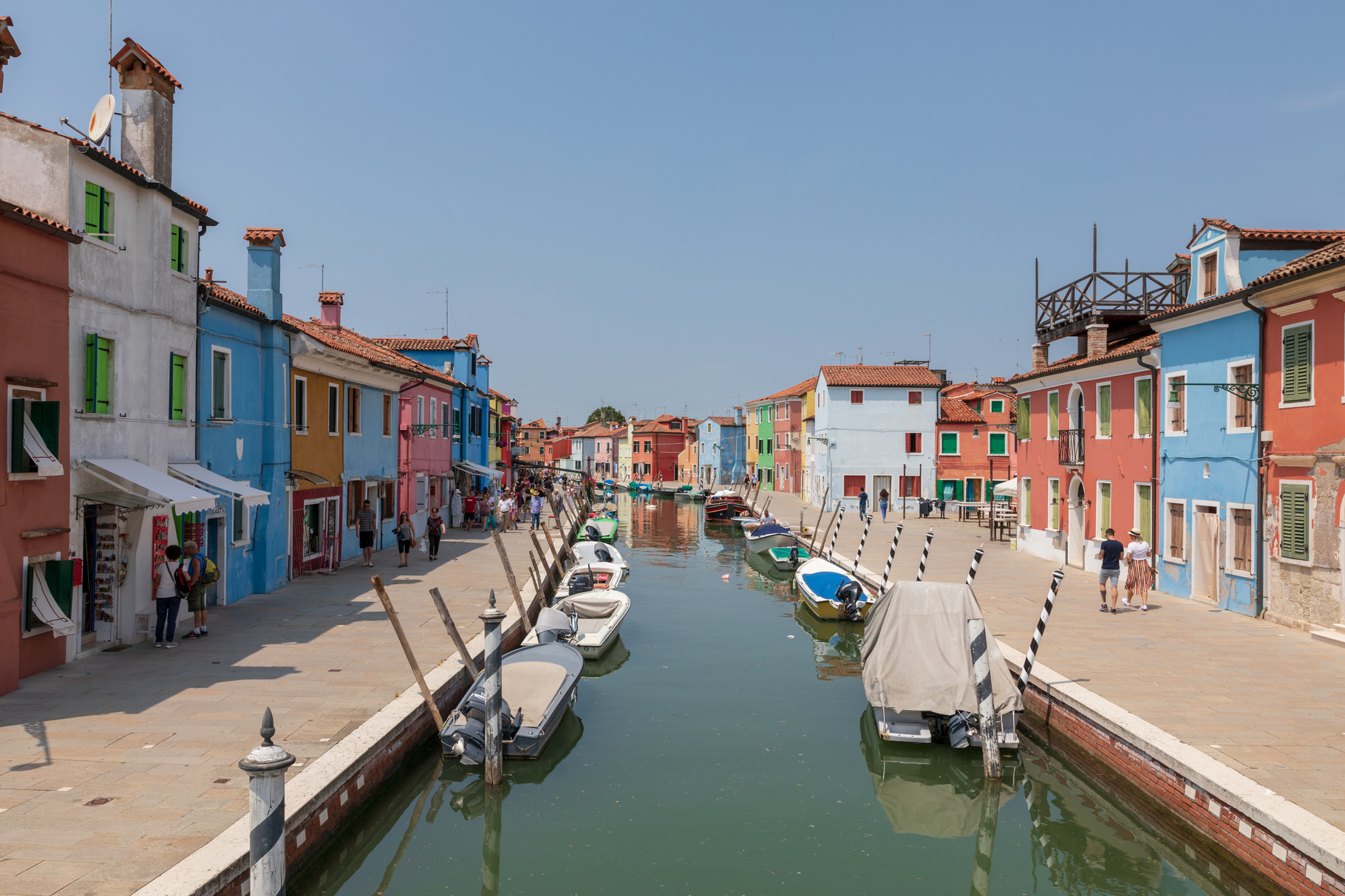 Coloured homes in burano featuring architecture, beautiful, and boat ...