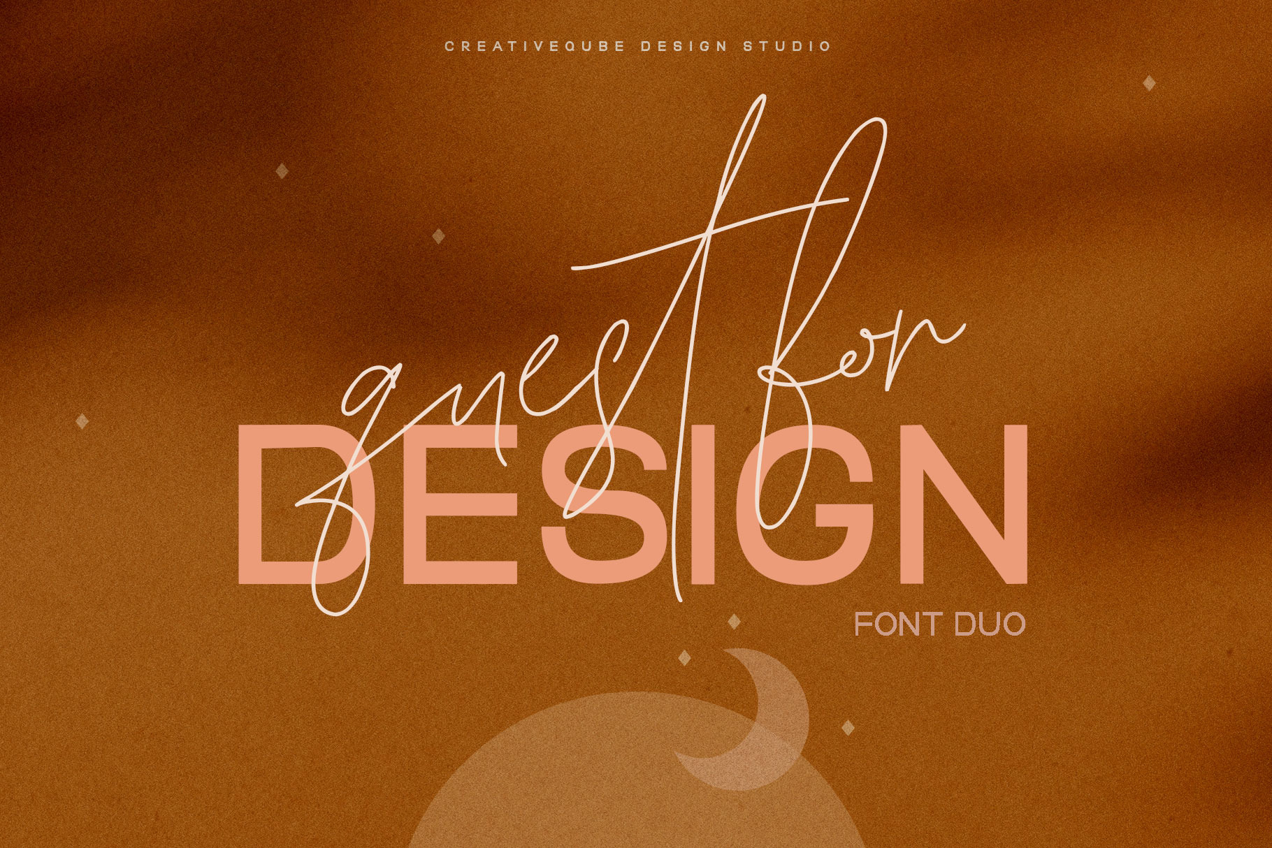 Quest for Design Font Duo, a Script Font by Creativeqube Design