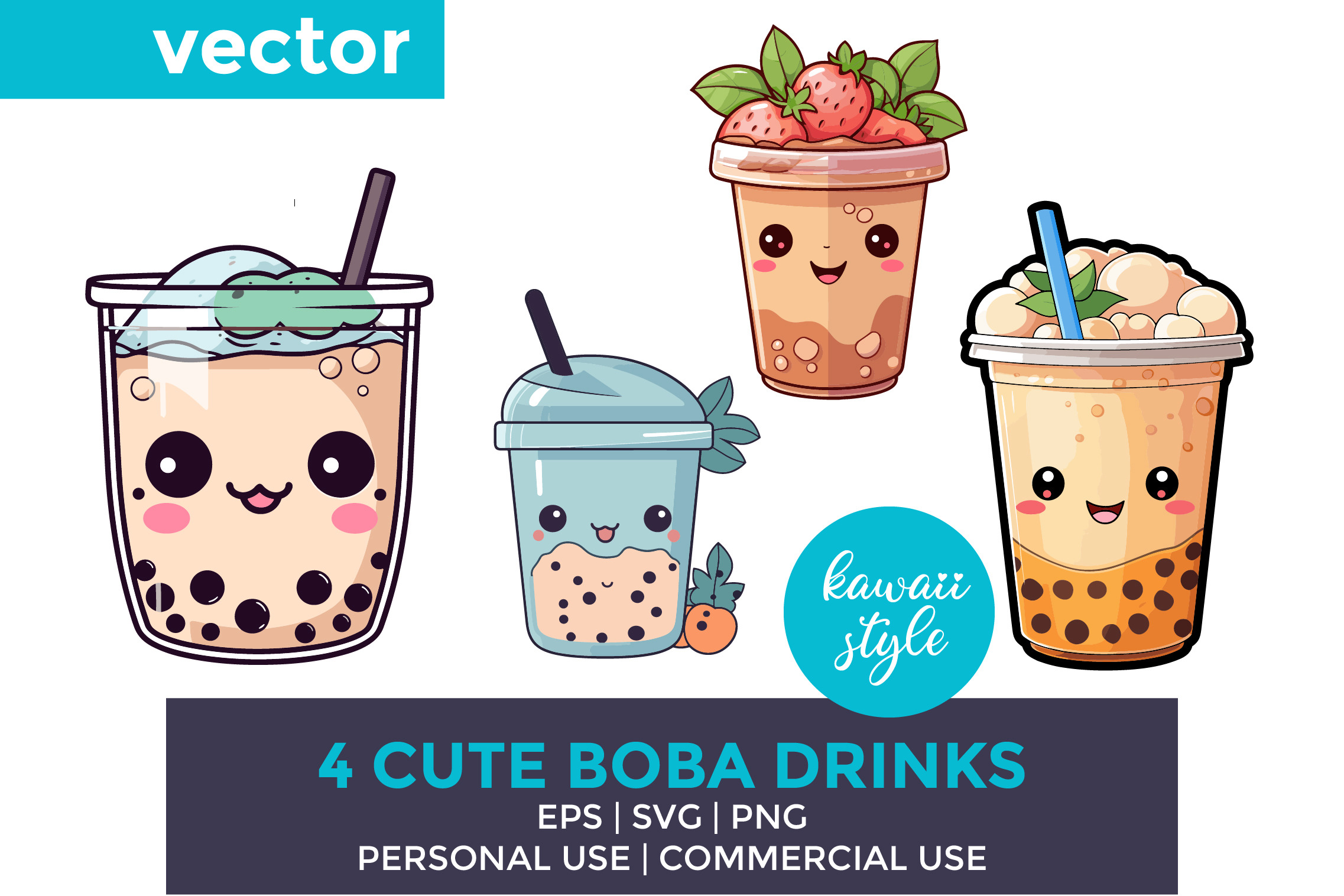 Boba Drink Illustration