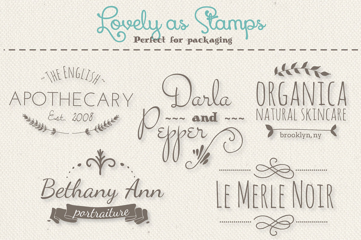 Cute Premade Logo Templates Set 7, a Branding & Logo Template by The ...