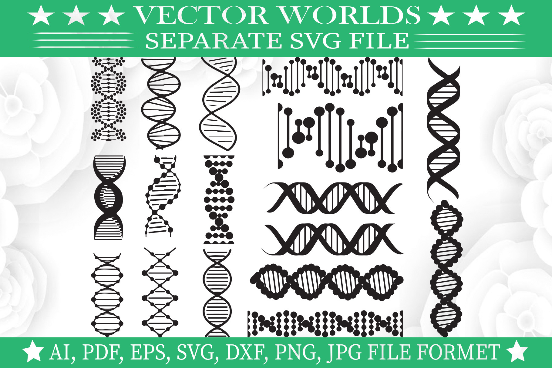 DNA Svg, Biology, Nerd Svg, an Object Graphic by VectorWorlds