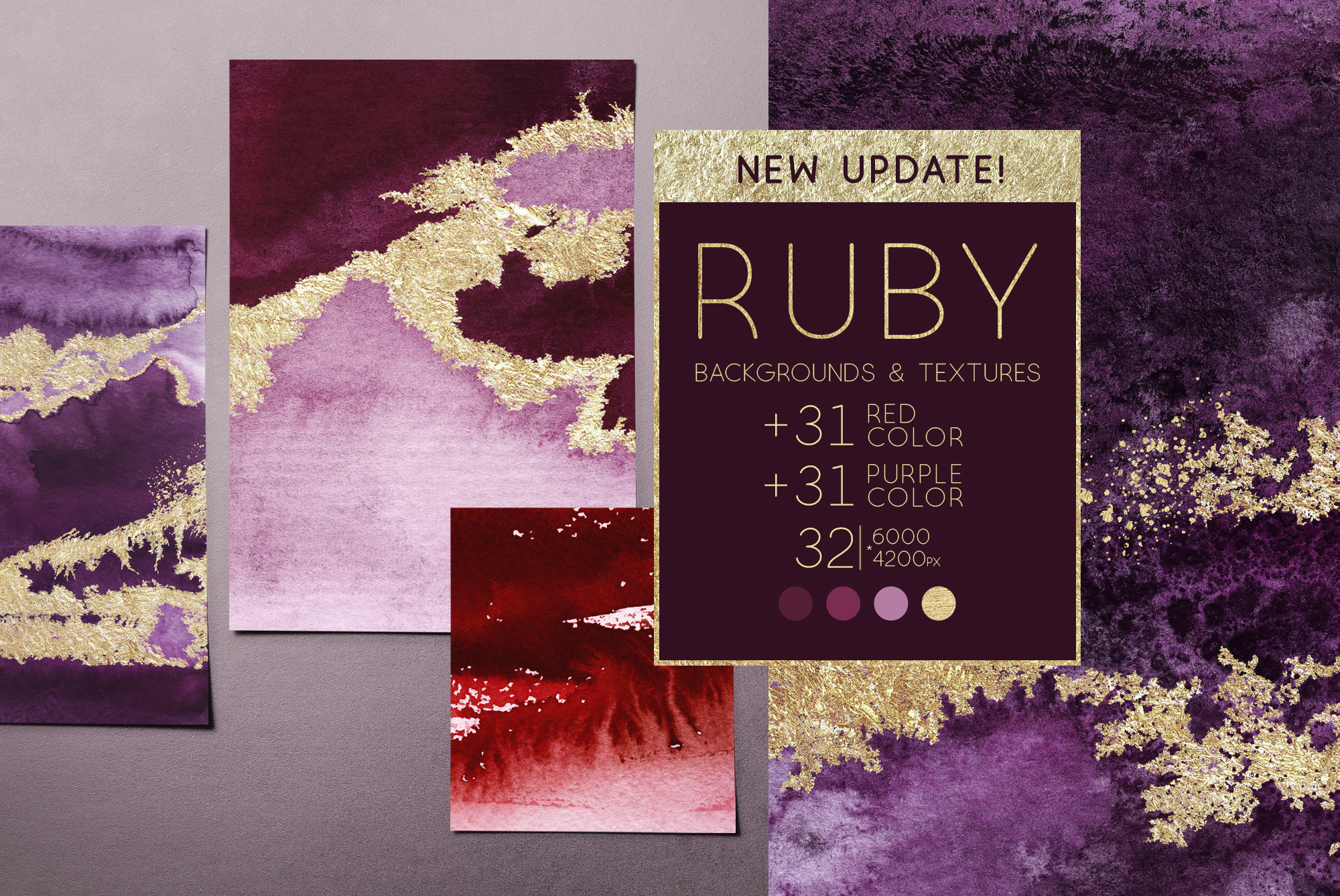 RUBY Backgrounds collection, a Texture Graphic by Anastezia Luneva ...