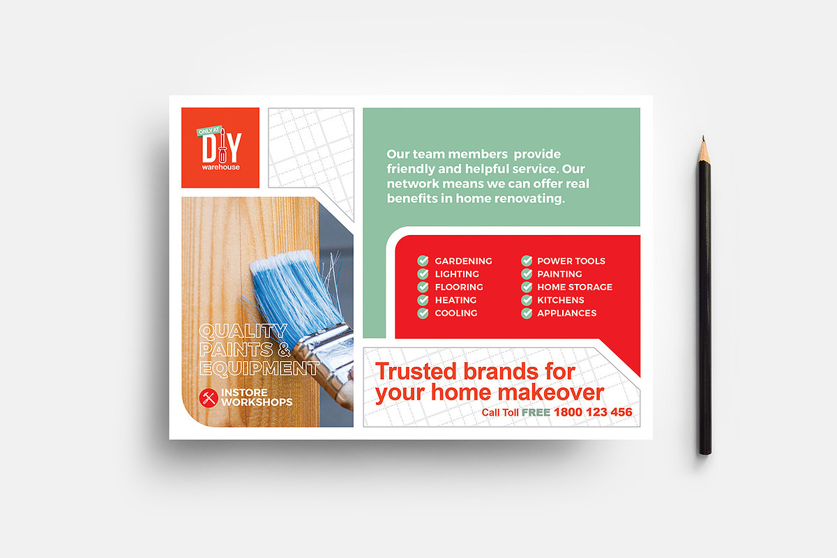 DIY Tool Supply Flyer Template, a Flyer Template by BrandPacks