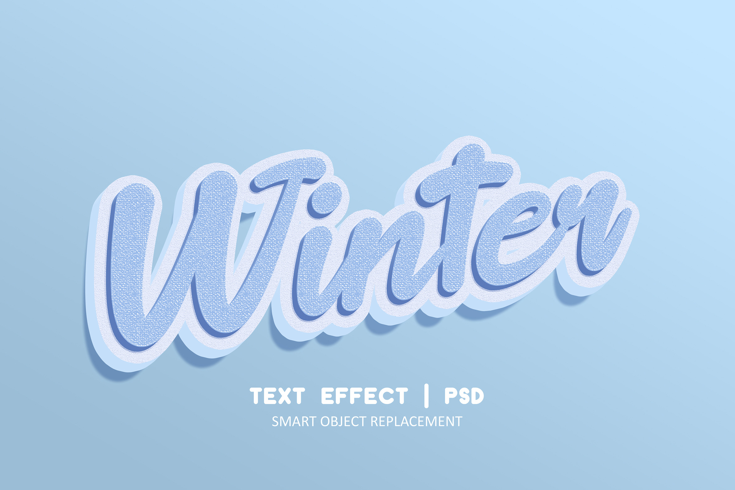 Winter Text Effect Psd | Creative Market