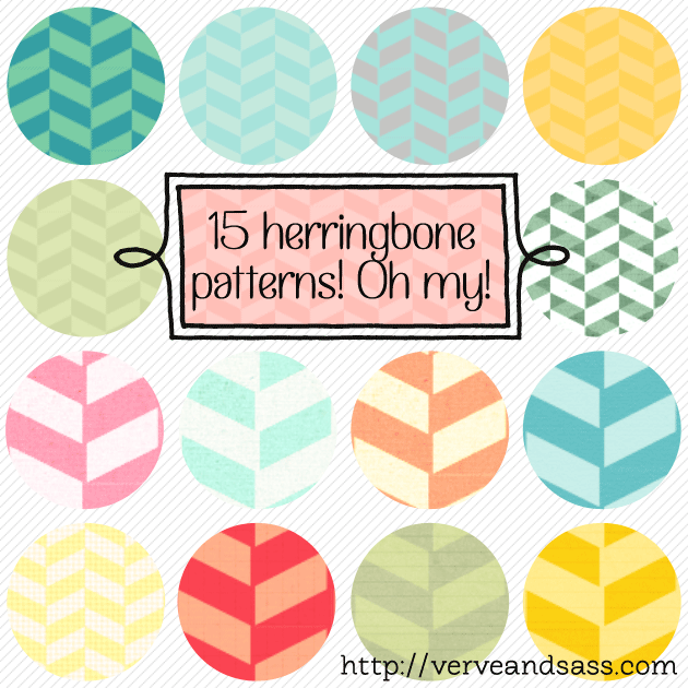 Herringbone Patterns, a Pattern Graphic by Verve & Sass