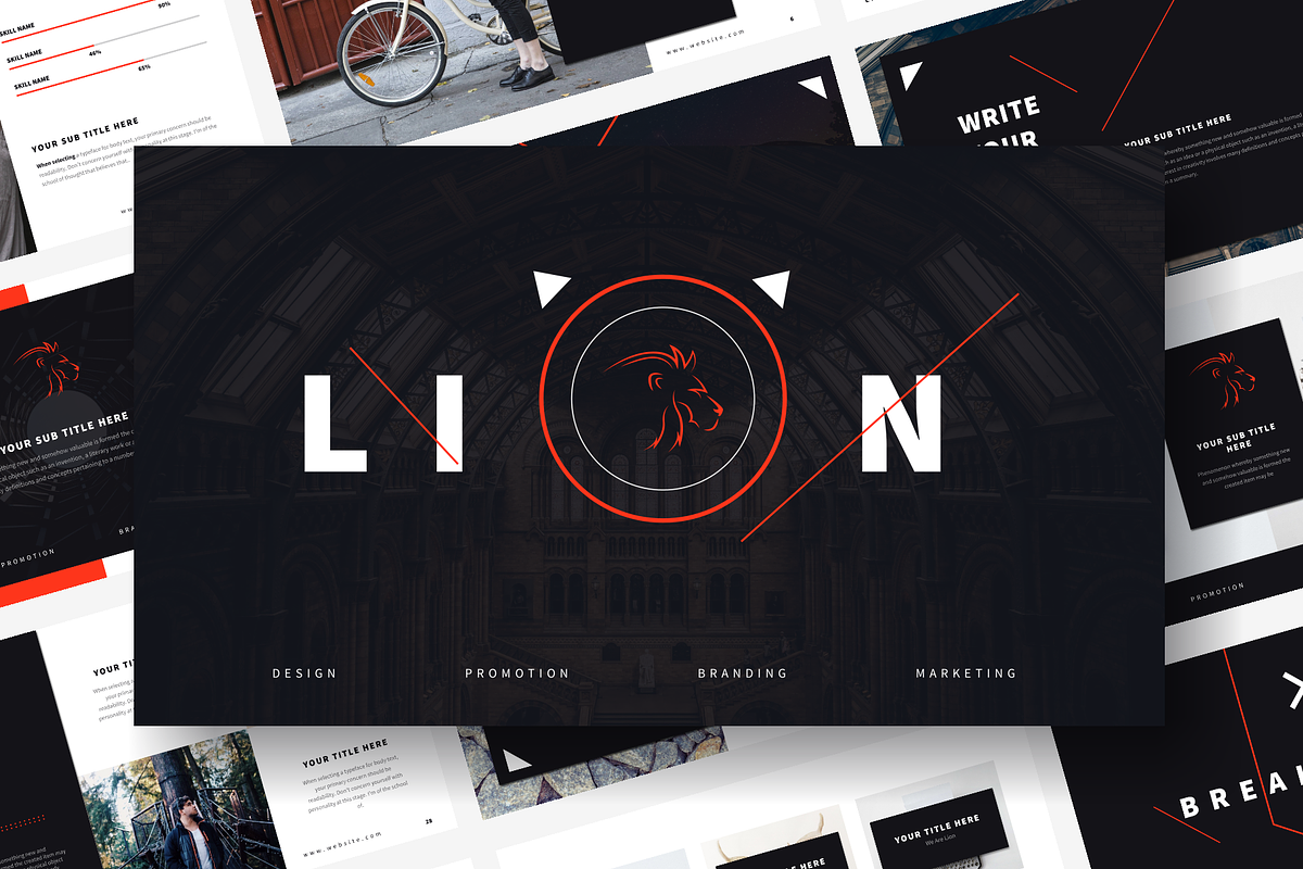 Lion - Powerpoint Template, a Presentation Template by Mikokit ...