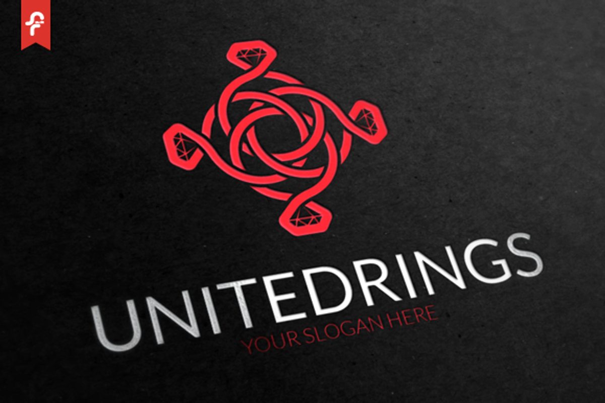 United Rings Logo, a Branding & Logo Template by ft.studio