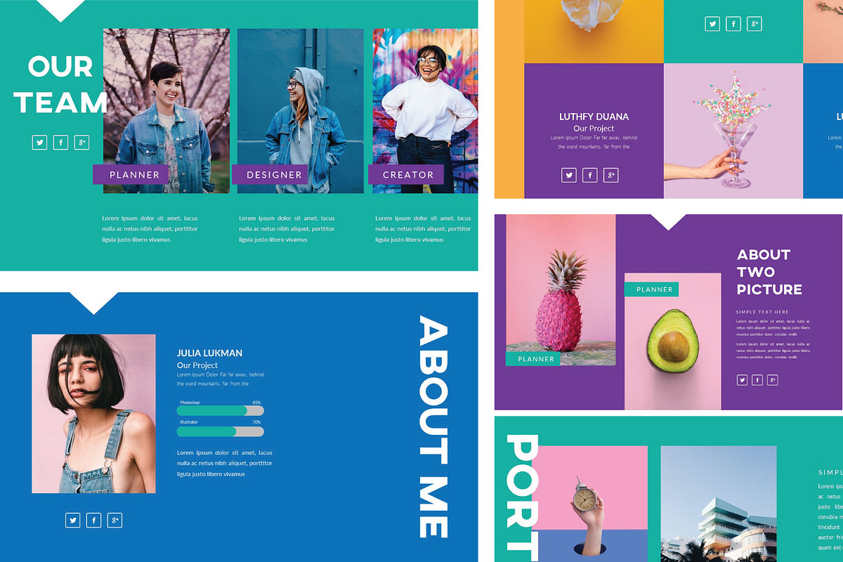 Refresh Powerpoint Template, a Presentation Template by Rocket Template