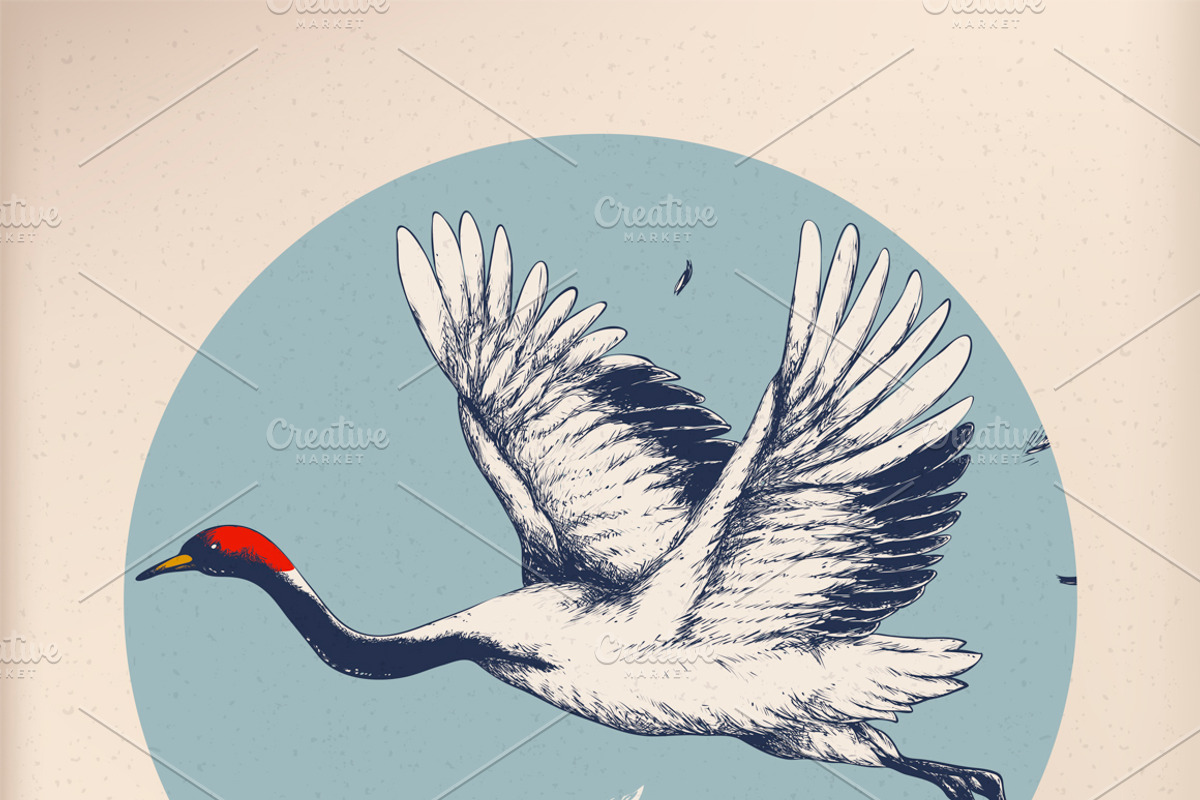 Illustration of Japanese style, an Animal Illustration by rawpixel