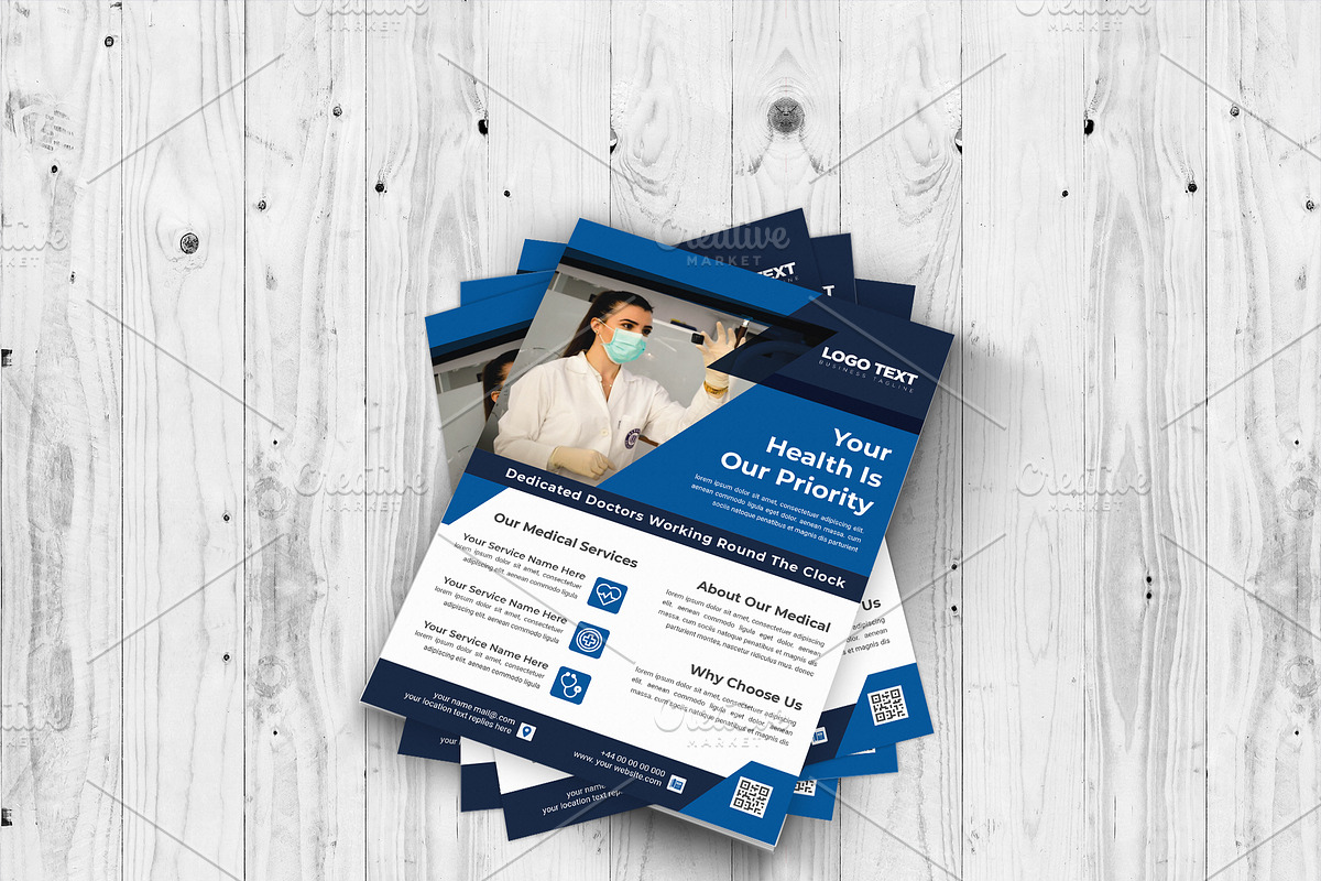 Medical Healthcare Flyer Template, a Flyer Template by MRI STUDIO