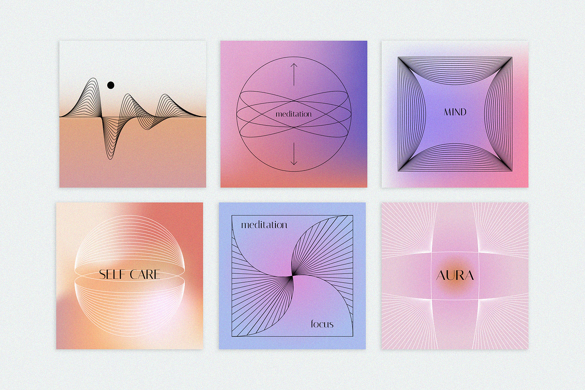 Linear gradients - vector elements, a Background Graphic by venimo