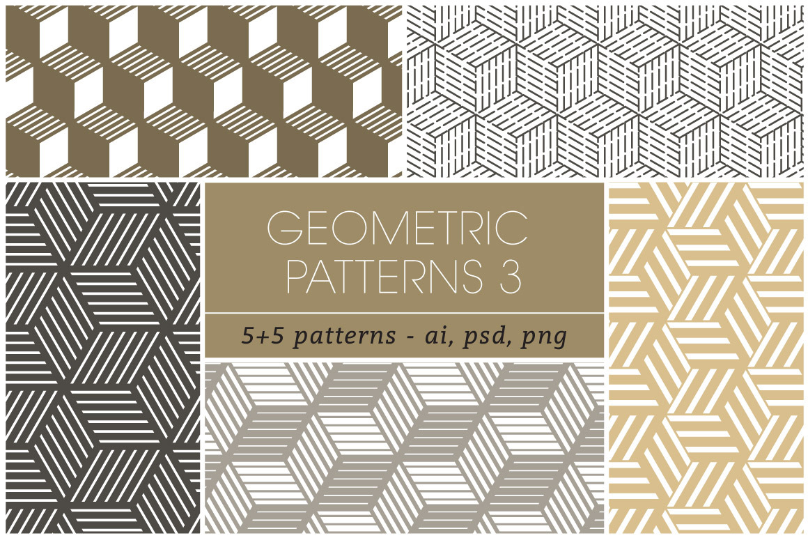 Seamless Geometric Patterns 3, a Pattern Graphic by kloroform