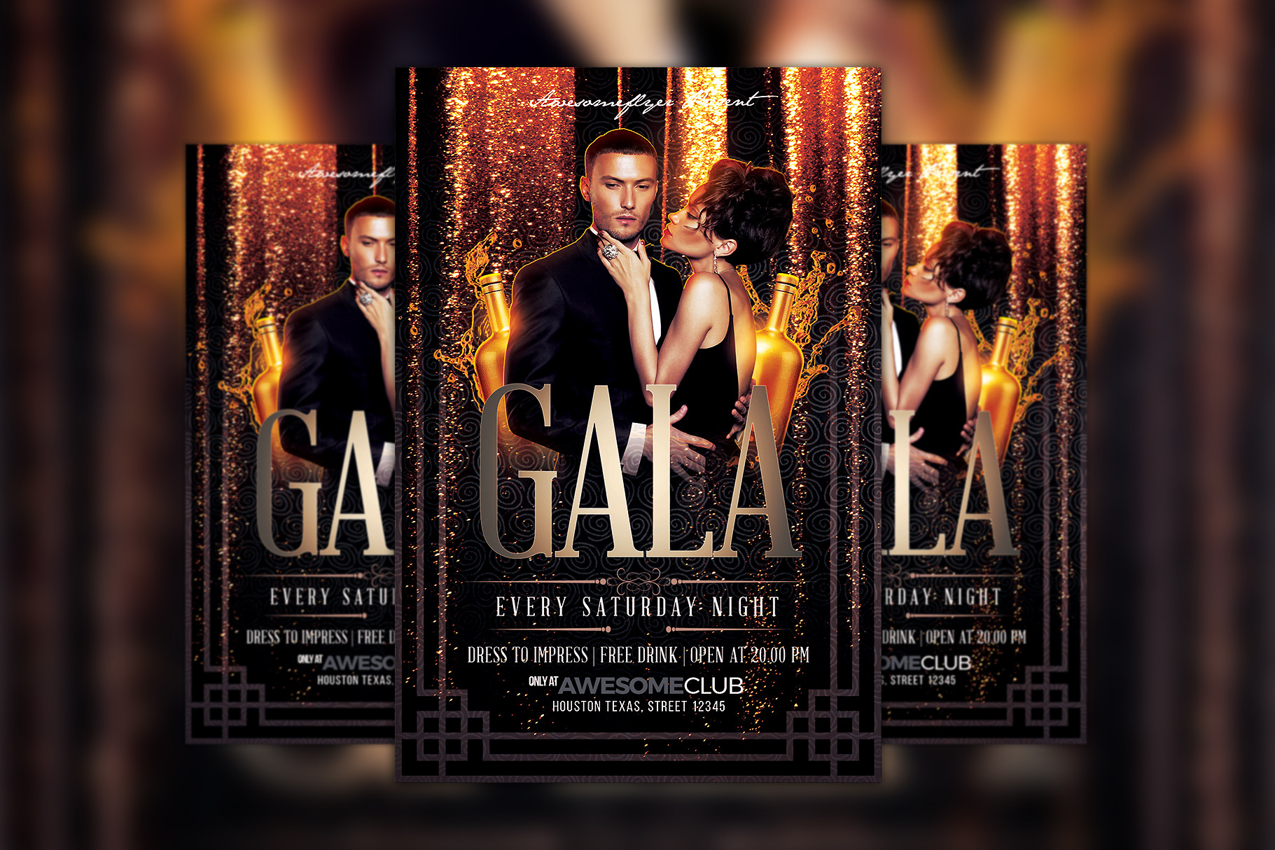 Elegant Gala Flyer Template, a Flyer Template by Flyermind