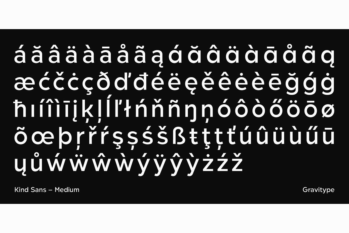 Kind Sans - Humanist Font Family, a Sans Serif Font by Gravitype