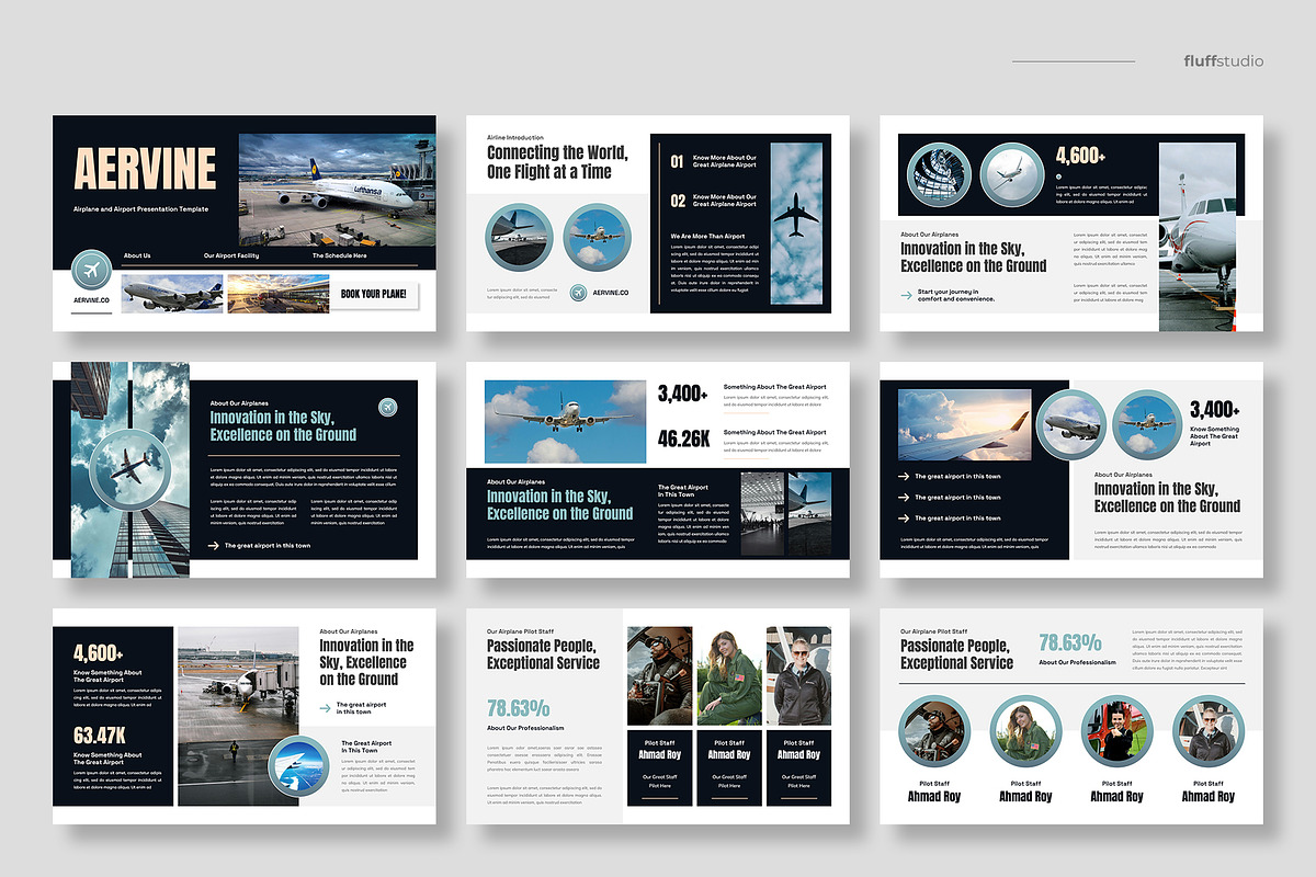 Airline & Aviation Google Slides
