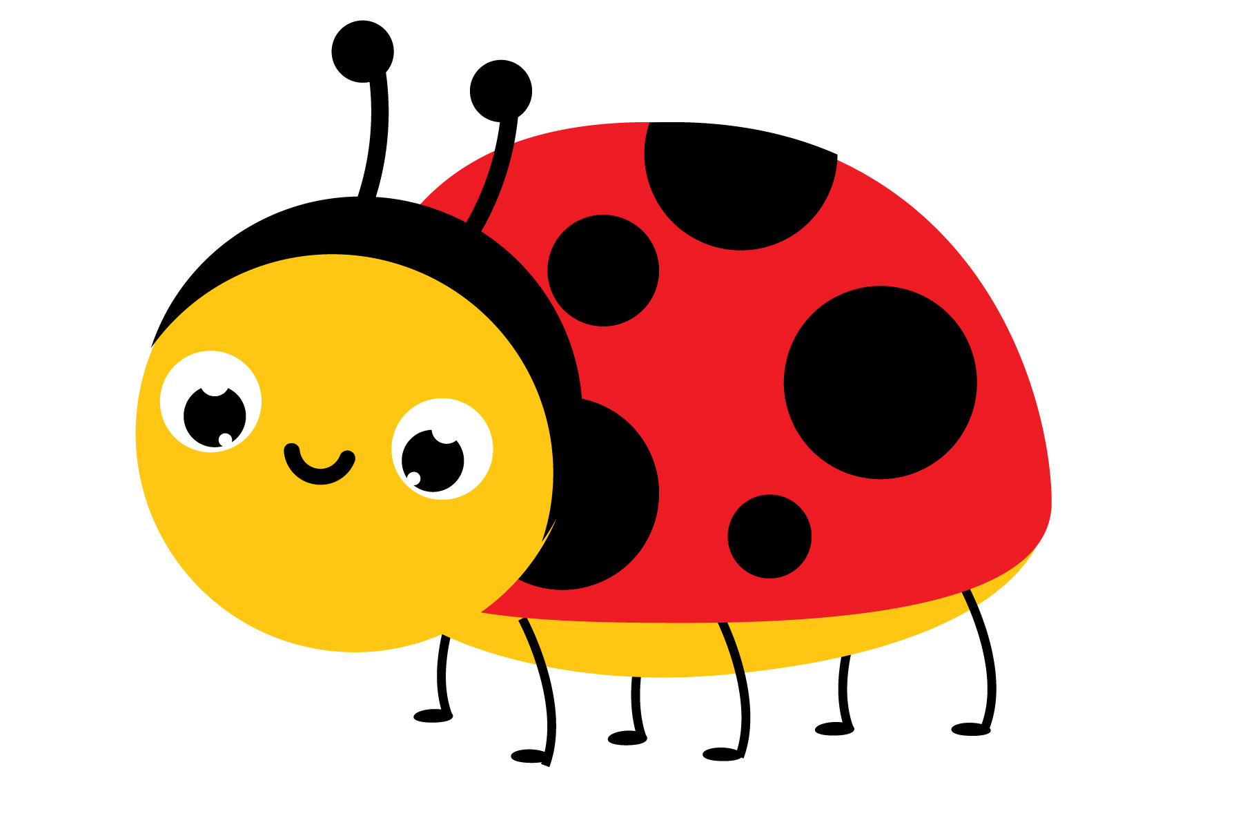 Cute cartoon ladybug, an Animal Illustration by Bunny's Little Shop