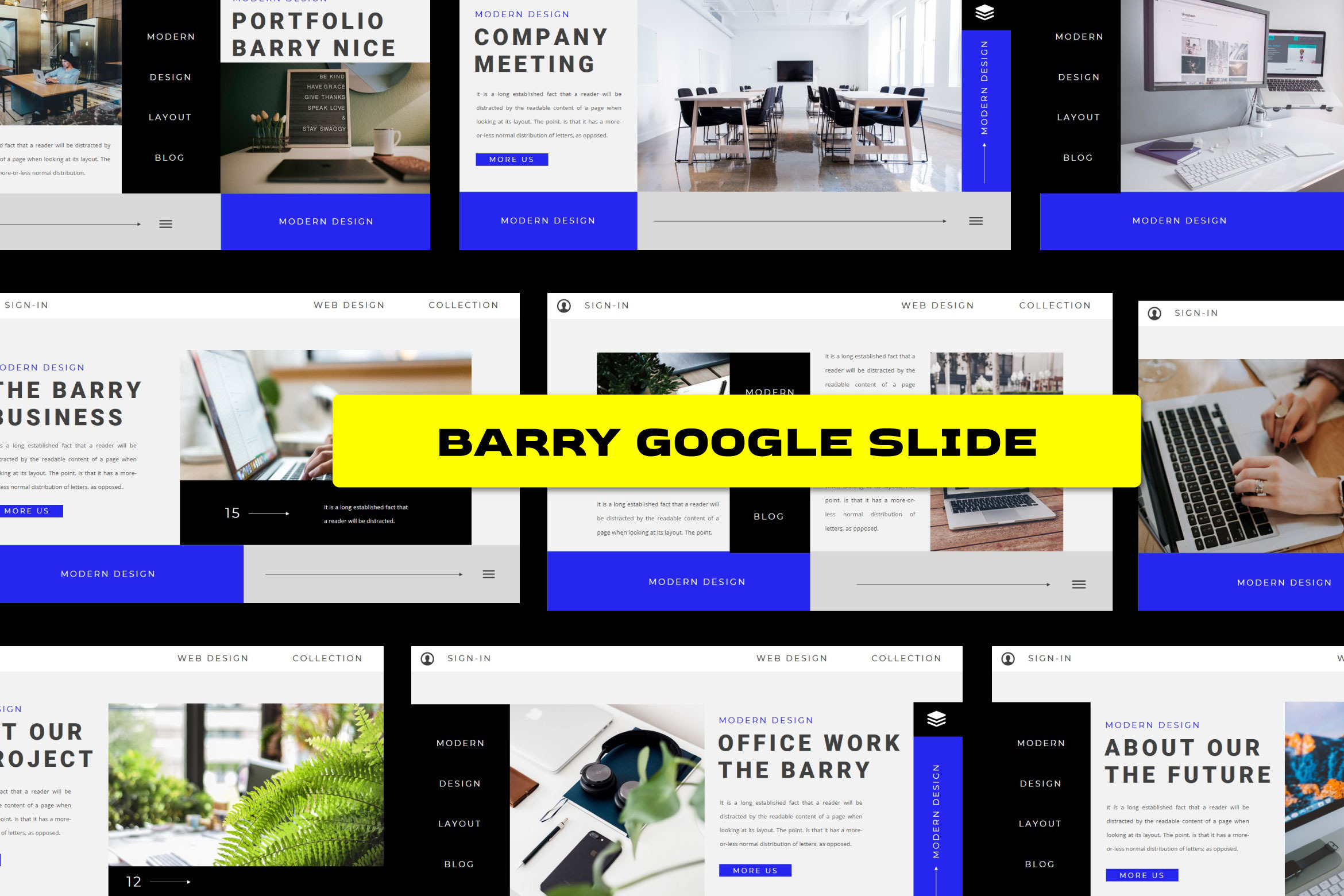 BARRY Google Slides, a Presentation Template by Yo Slide