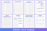 Editable ADHD Digital Planner Canva