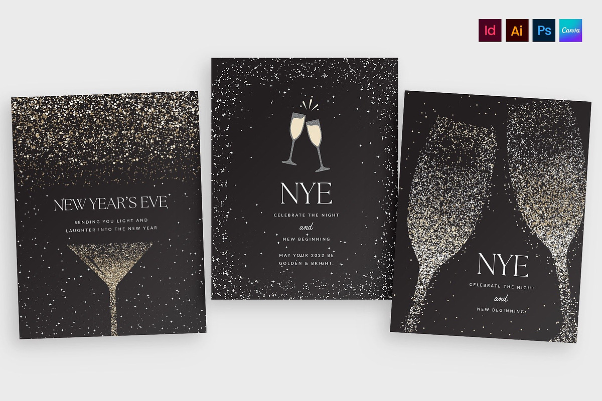 NYE New Years Eve Poster Flyer, a Flyer Template by BrandPacks