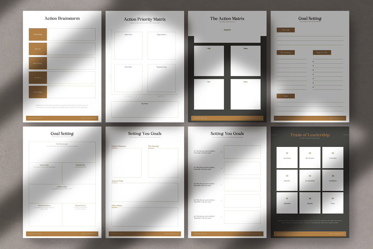 CANVA Coaching Template Bundle, a Marketing Template by AndrewPixel