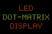 LED Dot-Matrix Display Font, a Script Font by Krafti Lab