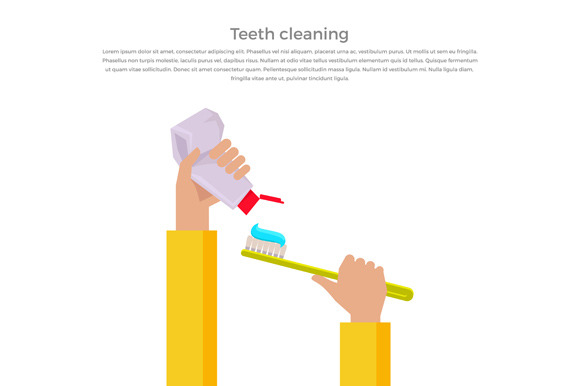 Teeth Cleaning Concept, a Healthcare Illustration by robuart