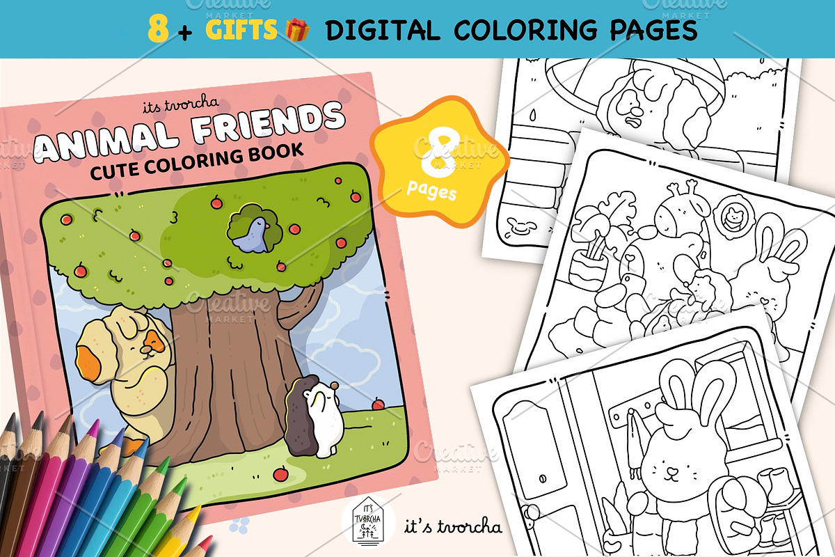 Cute Cozy Animal Friends, an Education Illustration by Bold & Easy ...