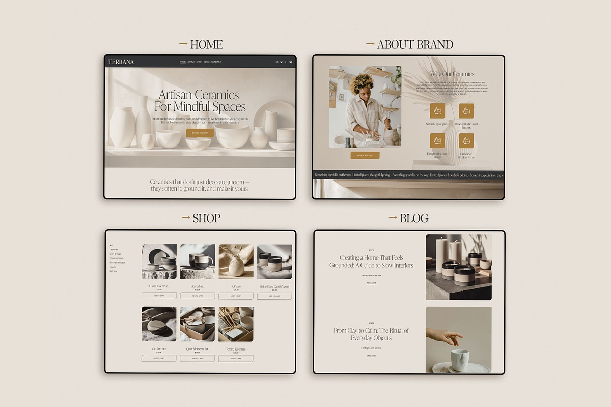 Squarespace E-Commerce Website