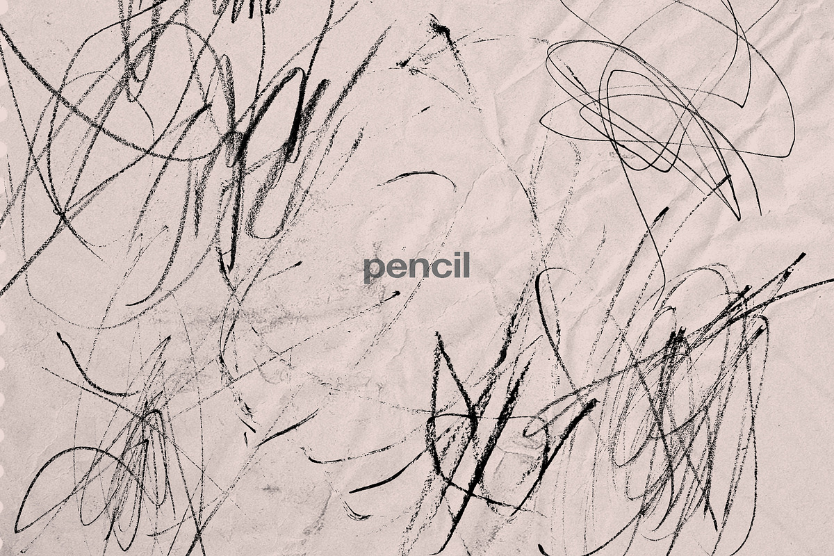 Scribbles 560+Lines, Letter Sets, an Object Graphic by Marie T