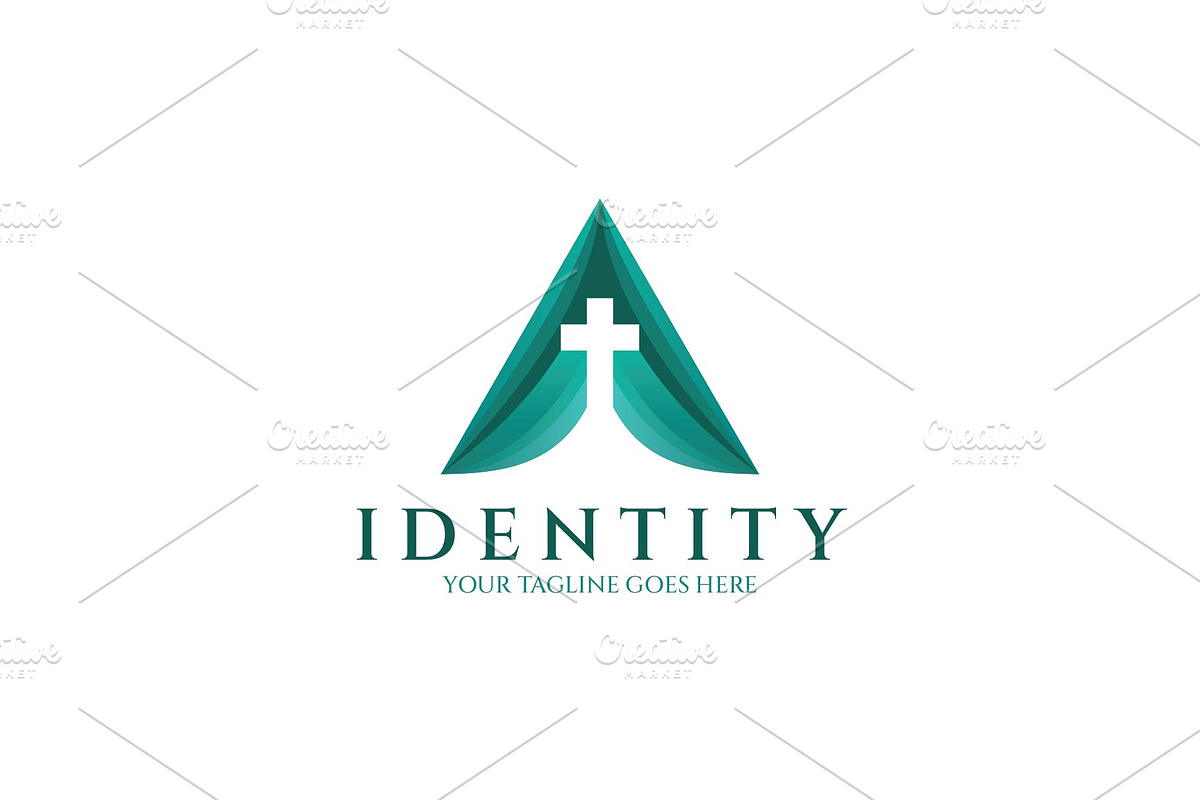 Letter A Cross Logo | Church Logo