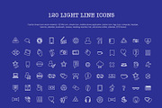 120 light line icons, an Icon by iconnice