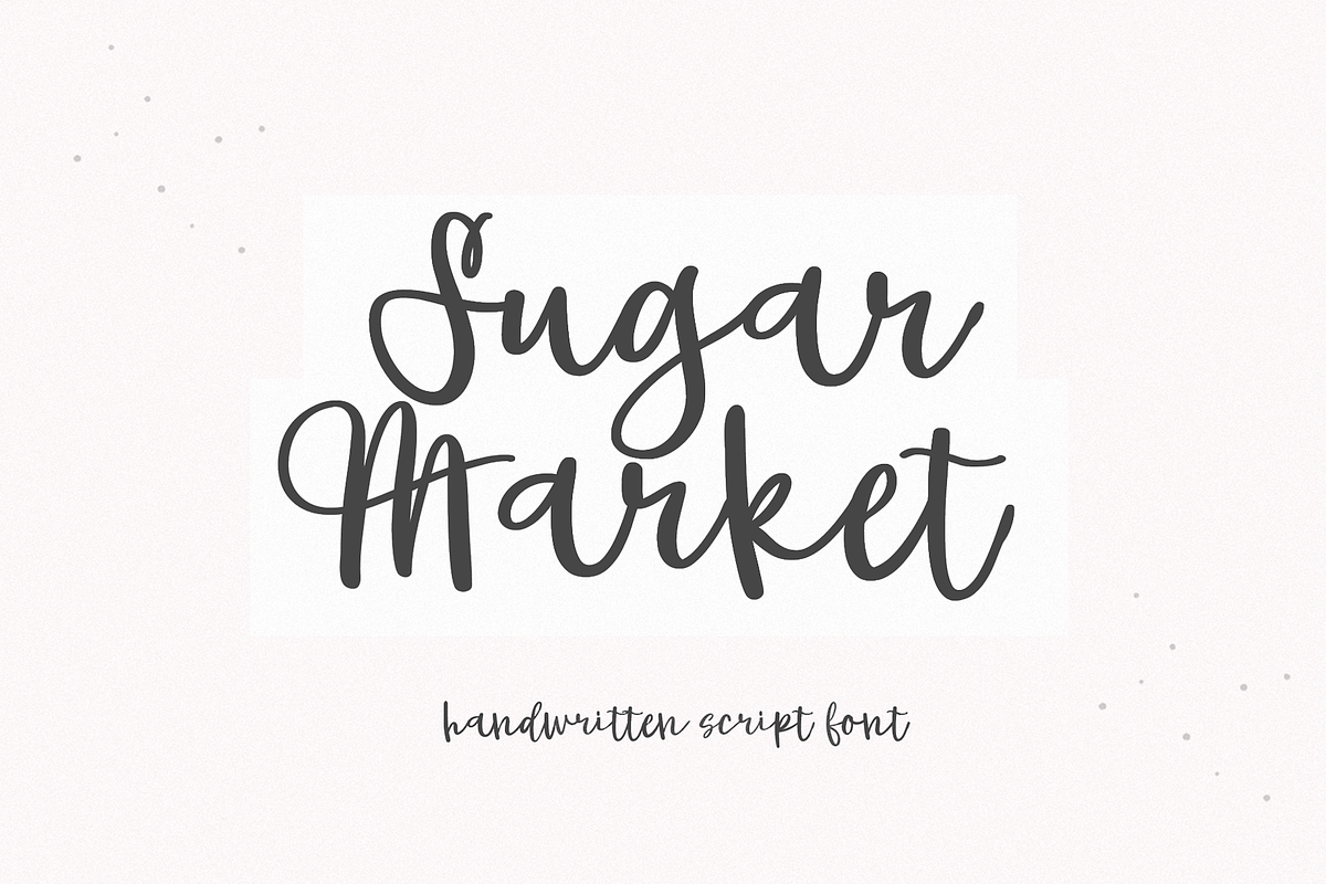 Sugar Market | Farmhouse Script Font, a Script Font by KA Designs