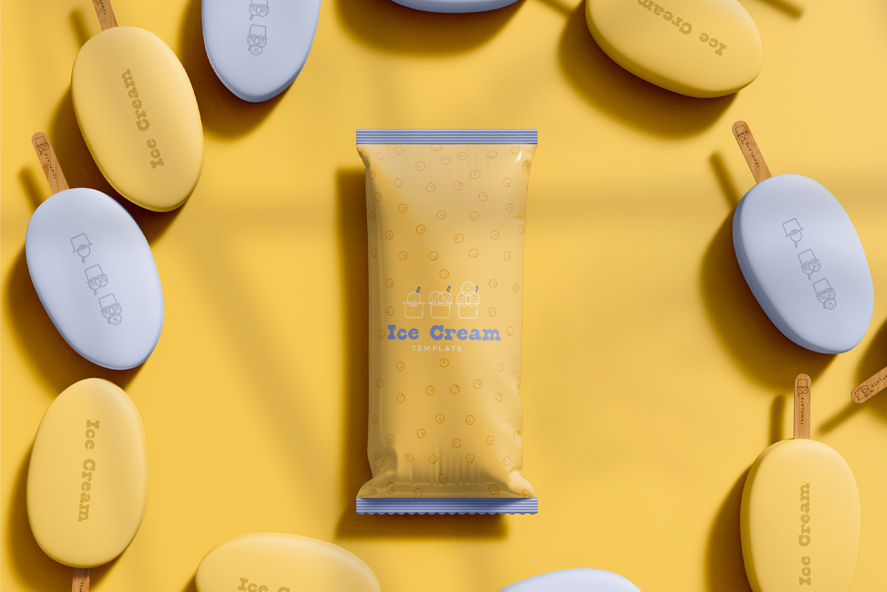 3d Popsicles & Packaging Mockup, a Packaging Mockup by The Rose Project