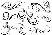 Swirly vectors Design Elements, an Illustration by TrueMitra Designs
